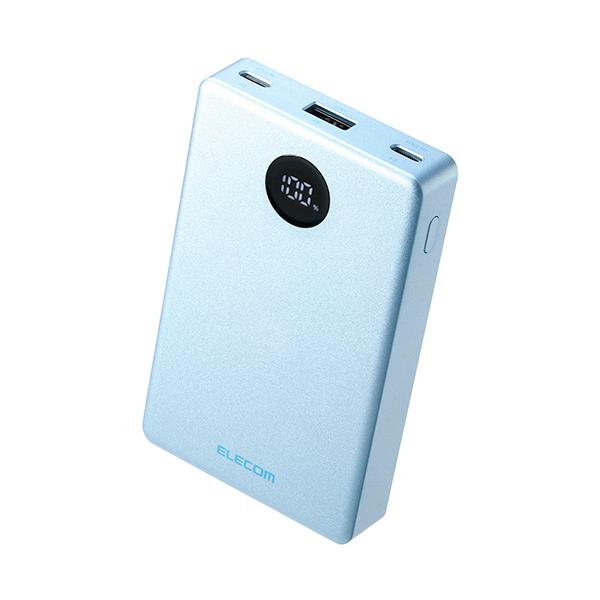 メーカー：エレコム　品番：DE-C86-10000BU　半固体リチウムイオン電池を採用したモバイルバッテリー　