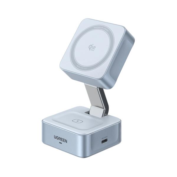 メーカー：ユーグリーン　 品番：55960B  Qi2 25W認証取得のワイヤレス充電器で、超高速充電を実現。　　＜折りたたみ時＞