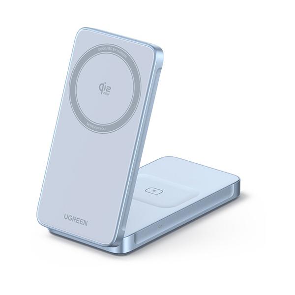 メーカー：ユーグリーン　 品番：55963  超高速25W。コンパクトな折りたたみ式デザインの2-in-1マグネット式ワイヤレス充電器。　　