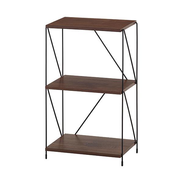 メーカー：不二貿易 　品番：C/D77540   差し込むだけの簡単組み立て！工具不要オープンラック　　＜寸法図＞＜使用イメージ＞