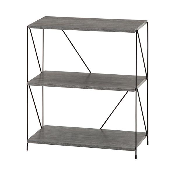 メーカー：不二貿易　 品番：C/D77551  差し込むだけの簡単組み立て！工具不要オープンラック　　＜寸法図＞＜使用イメージ＞