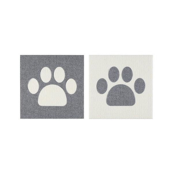メーカー：サンコー　 品番：KQ-97  おくだけで、薄くてズレない！ペット用おあそびマット　　＜パッケージ＞絵柄の部分は取り外しができ、入れ替え可能。撥水加工。洗濯機で丸洗い可能。