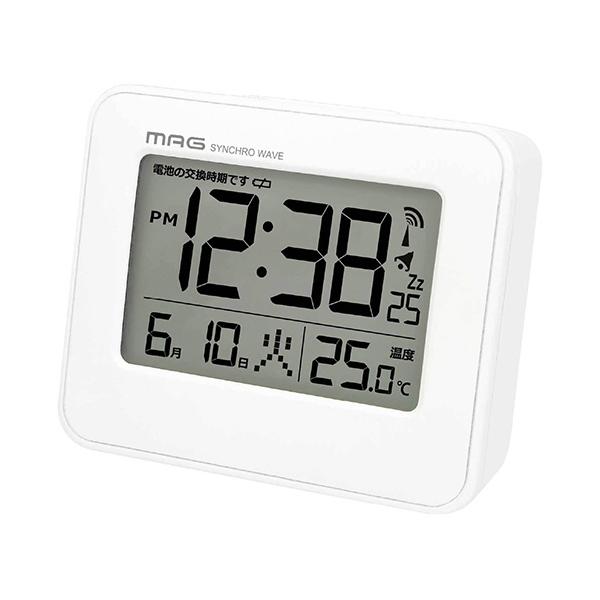 メーカー：ノア精密　 品番：T799WHZ  【電波式】タテヨコ約10cmにおさまるコンパクトサイズの電波時計　　＜寸法＞