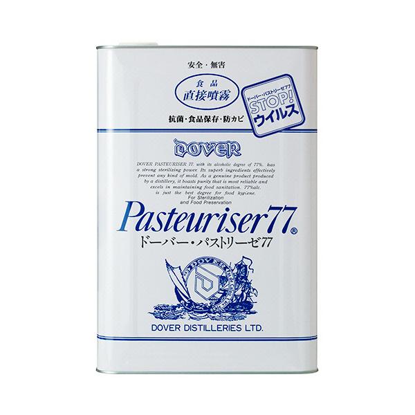 メーカー：ドーバー酒造 　品番：パストリ-ゼ15KG   酒類製造の長年に渡るノウハウから生まれた酒造会社だからこそ実現できたアルコール製剤です。　　＜パッケージ記載＞