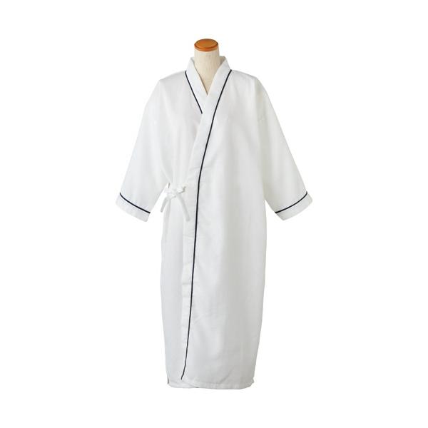 メーカー：オーミケンシ   品番：09-018-BL   肌ざわりやわらか。ポリエステル混のワッフルなので、シワが目立ちにくい。