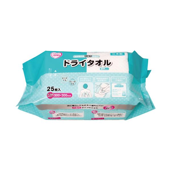 メーカー：カミ商事   品番：480651   保水性・吸水性ばつぐんの使い捨て不織布タオル。