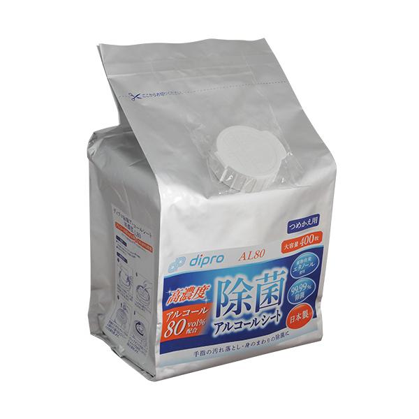 メーカー：ディプロ   品番：993051   【アルコール配合】高濃度アルコール（80％）を配合していますので、さっと拭き取り素早く除菌できます。
