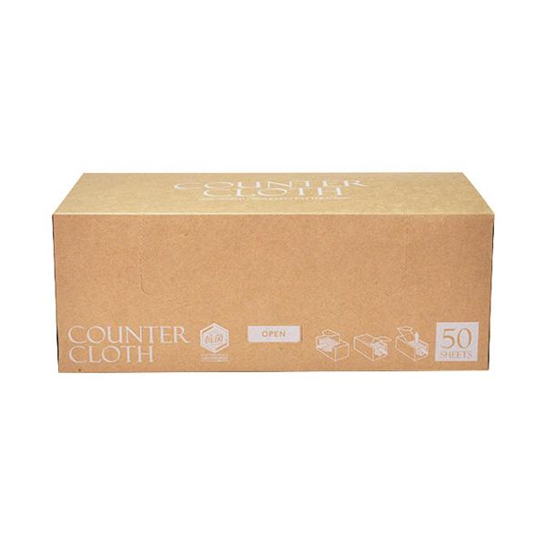 メーカー：ストリックスデザイン  品番：SA-165  2方向から取り出せるボックスタイプの抗菌厚手カウンタークロスです。