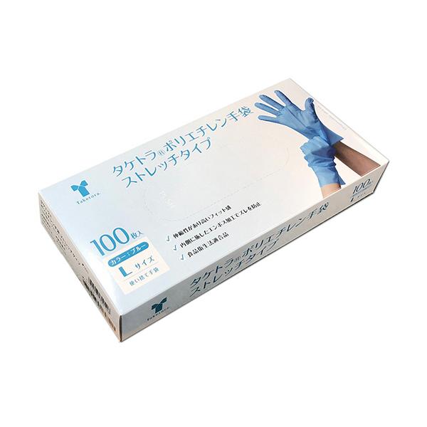 メーカー：竹虎　 品番：82054  【食品衛生法適合】伸縮性があり、高いフィット感のポリエチレン手袋。　　1枚ずつ取り出しやすい。