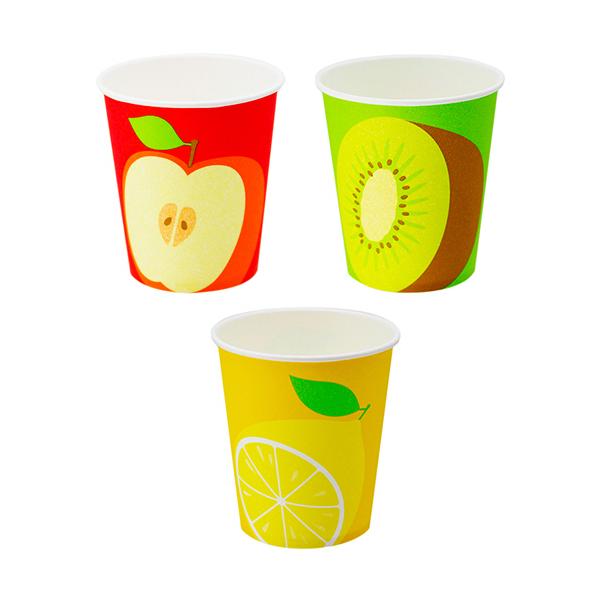 メーカー：アートナップ 　品番：KT-41   環境対応の果物柄シリーズのテーブルウエア。　　＜パッケージ＞＜アップル＞＜キウイ＞＜レモン＞