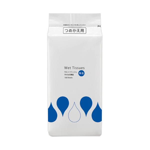 メーカー：オリジナル 　品番：TWV-100P   【アルコール配合】ウイルス・菌を除去するポリアミノプロピルビグアニド配合　　