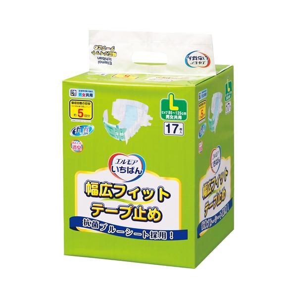 エルモア カミ商事 いちばん 幅広フィットテープ止め L 1パック