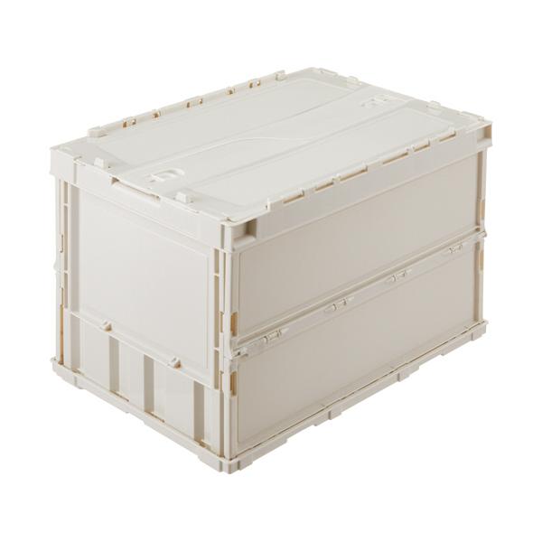 メーカー：エコン　 品番：560320WHTSU  オフィスや店舗のインテリアとしても使えるスタイリッシュな折りコン。　　フタはロック機能付。＜使用イメージ＞