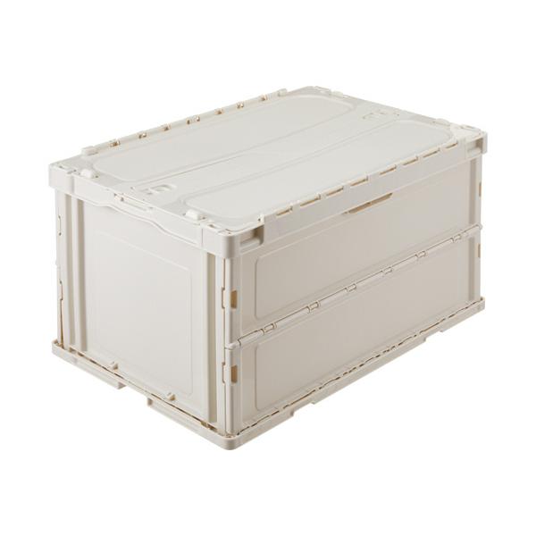 メーカー：エコン　 品番：560310WHTSU  オフィスや店舗のインテリアとしても使えるスタイリッシュな折りコン。　　フタはロック機能付。