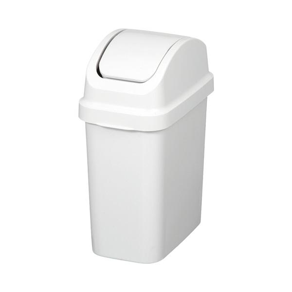 メーカー：新輝合成 　品番：DS-988-973-0   抗菌剤が配合された抗菌仕様のスイング型ゴミ箱。　　＜使用イメージ＞＜使用イメージ＞