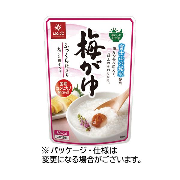メーカー：はくばく　 品番：354713  富士山の銘水・国産のコシヒカリを使用。穀物の粒感を残しふっくら仕上げた食べ応えのあるおかゆ。　　