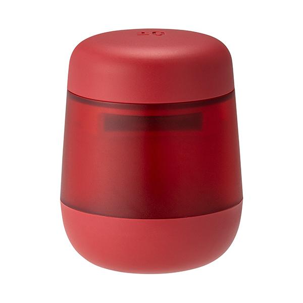 メーカー：プラスマイナスゼロ　 品番：XRL-H010(R)  ころんとかわいい小さな毛玉クリーナーです。　　＜付属品＞電源スイッチは底面に。<BR>※商品の色はレッドです。フタの裏にマグネットを装備。<BR>※商品...