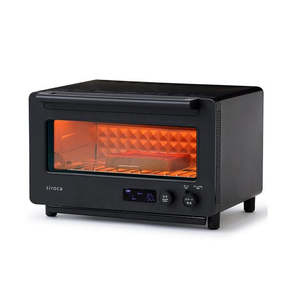 メーカー：シロカ　 品番：ST-2D451K  外はサクッ、中はモチモチのトーストが90秒で！　　食パン1/2斤サイズまで対応。好みに応えるマニュアルモード。焼き網を取り外せばお掃除らくらく。ひと目でわかる大きく見やすい表示パネル。