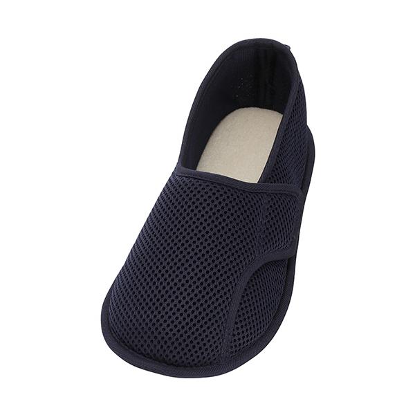 メーカー：徳武産業　品番：N2502 コン 4L ミギ　病院内でも安心安全の入院シューズ！素足でも気持ちよいパイル生地。