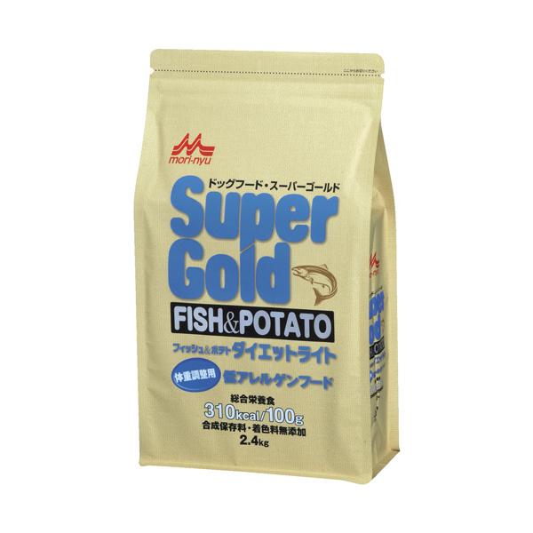 メーカー：森乳サンワールド　 品番：4580  アレルゲンになりにくいといわれる魚とポテトを使用し、食物アレルギーに配慮した体重調整用のフードです。　　＜パッケージ裏面＞＜イメージ＞