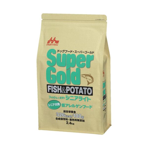 メーカー：森乳サンワールド　 品番：4597  アレルゲンになりにくいといわれる魚とポテトを使用し、食物アレルギーに配慮したシニア犬用のフードです。　　＜パッケージ裏面＞＜イメージ＞