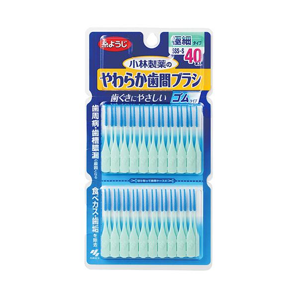 メーカー：小林製薬　 品番：KS038536  歯ぐきにやさしいゴムタイプ！食べカス・歯垢をしっかり除去。　　＜パッケージ裏面＞
