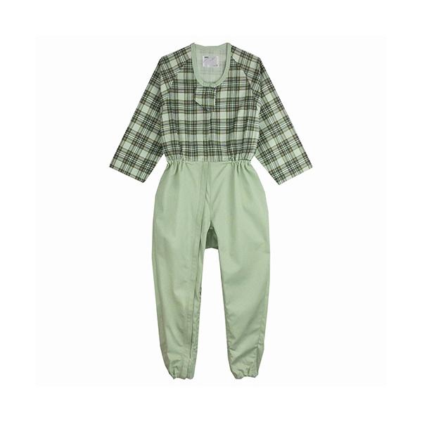 メーカー：日本エンゼル　 品番：5738-TA-TG-LL  寝たままの姿勢で脱着OK。洗濯耐久性に優れたつなぎねまき。　　