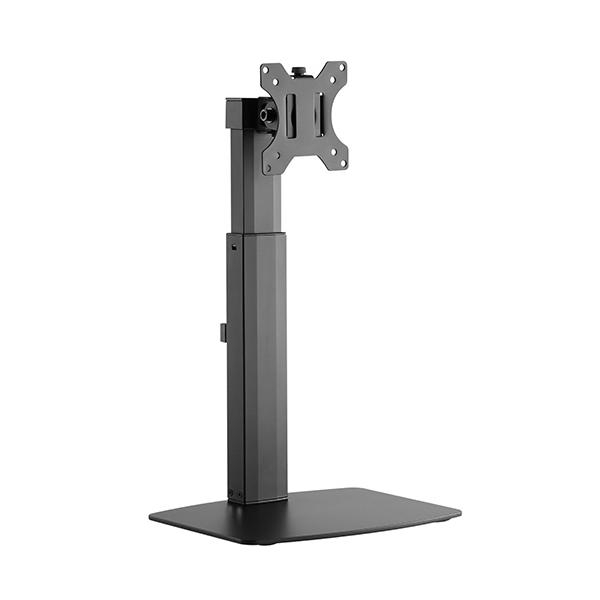 メーカー：アーキス　品番：AS-MABT01　ガススプリング式で簡単に高さ調節が可能。32型（対荷重7kg）の大型モニターでも、お好みの高さに。