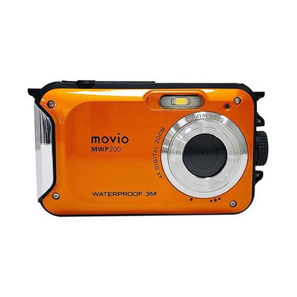 メーカー：ナガオカ　 品番：MWP200  防水機能搭載、高画質500万画素の防水コンパクトデジタルカメラ　　＜背面＞＜底面＞