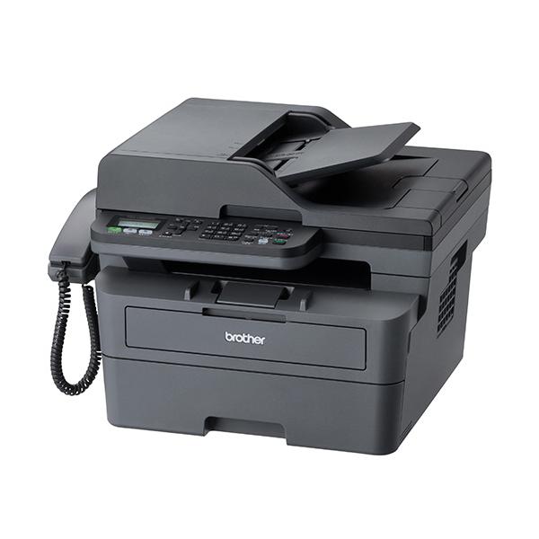 メーカー：ブラザー　品番：FAX-L2800DW　【FAX機能付】無線LAN対応、ADF搭載、受話器付き・モノクロ複合機。　