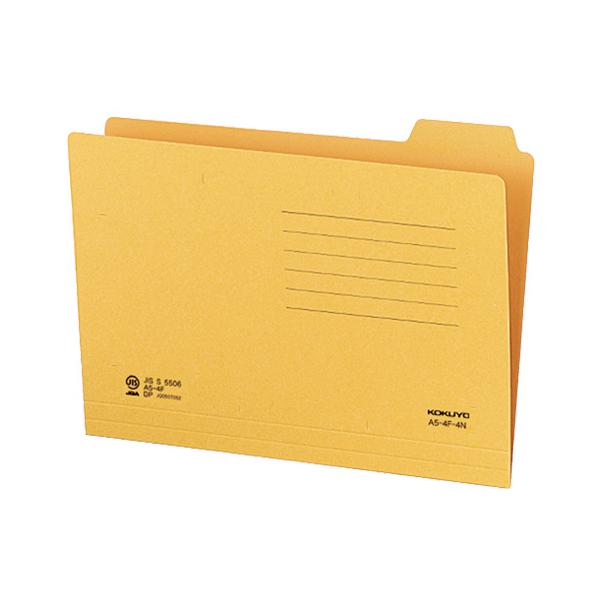 メーカー：コクヨ　 品番：A5-4F-4N  細かく分類できるから検索しやすい、見出し山4つのリーズナブルな1/4カットフォルダー。　　