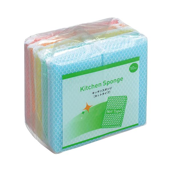 メーカー：オリジナル　品番：TS10N　材質によって使い分け！ネットタイプのキッチンスポンジ。