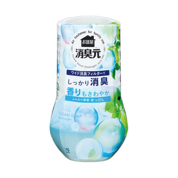 メーカー：小林製薬 　品番：オヘヤノシヨウシユウゲン セツケン   大きなろ紙でイヤなニオイを強力消臭。　　