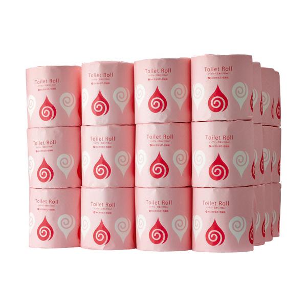 メーカー：オリジナル　品番：TS1124R　パルプ100％、流せる芯・包装紙。