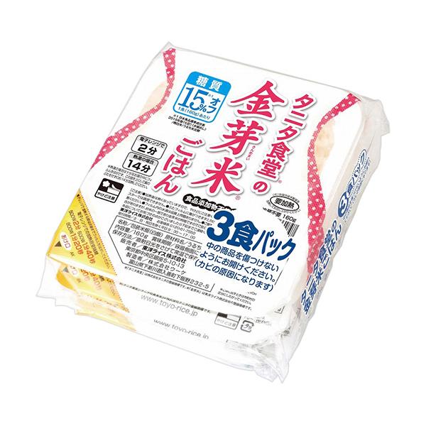 メーカー：東洋ライス   品番：50538   丸の内タニタ食堂にて使用されている金芽米のパックごはん。