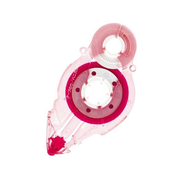 メーカー：プラス  品番：TG-621 ピンク  テープのり　スピンエコ詰替用テープ　ハニカムドット