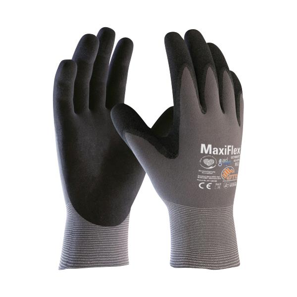 メーカー：ＡＴＧ 　品番：42-874-L   熱と蒸れを360°全方向から放出！ニトリルなのに蒸れにくい手袋　　＜使用イメージ＞＜使用イメージ＞＜使用イメージ＞