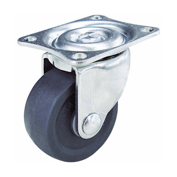 メーカー：ＴＲＵＳＣＯ  品番：TYGE-38  標準的な小型キャスターです。