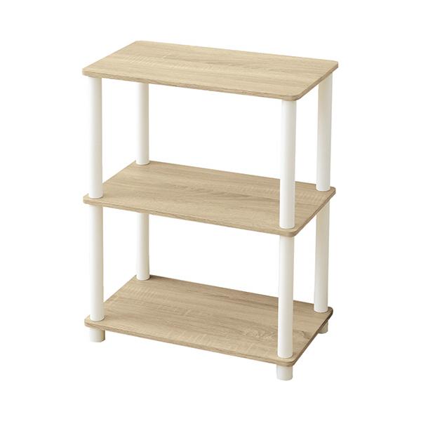 メーカー：ＹＡＭＡＺＥＮ　 品番：ISR-3IN(OAK3/WH)  工具不要で組立簡単！　　＜使用イメージ＞