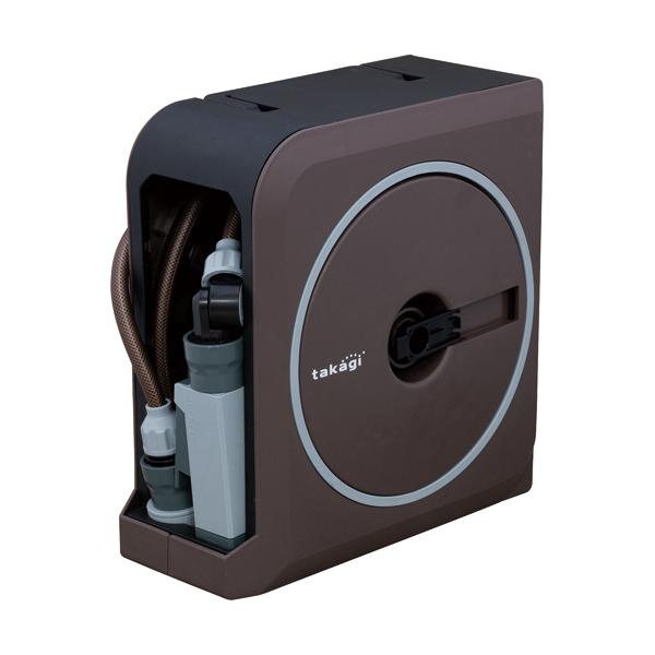 メーカー：タカギ　 品番：RM1220BR  リールが収納できてコンパクト！　　＜構水栓の着脱手順＞