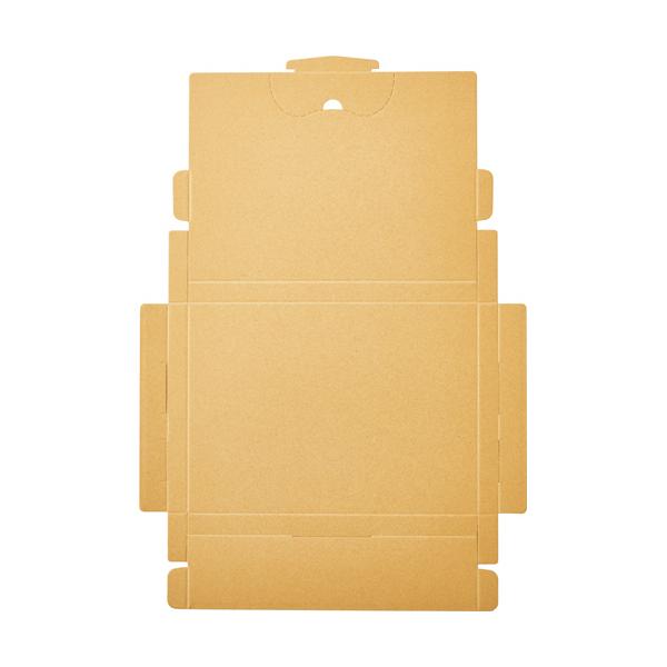 メーカー：オリジナル 　品番：TD-A4-25   ネットショップ、フリマアプリの梱包資材に！　　折り目に添って折るだけのカンタン組み立て。ツメ部分にはワンタッチオープンのミシン目入。＜使用イメージ＞