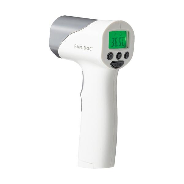 メーカー：原沢製薬工業   品番：FDIR-V22   バックライトで見やすい。非接触型皮膚赤外線体温計。