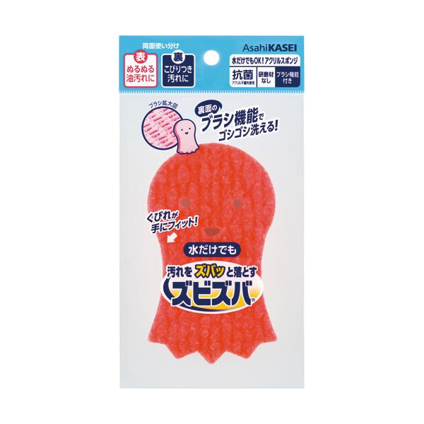 メーカー：旭化成ホームプロダクツ 　品番：106558   ぬるぬる油からガンコな汚れまでズバッと落とす！　　画像はイメージです。<BR>商品は中央のブラシ機能付になります。