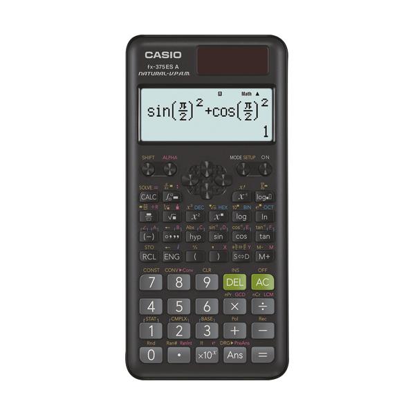 メーカー：カシオ   品番：FX-375ESA-N   「数学自然表示」対応のスタンダード関数電卓。