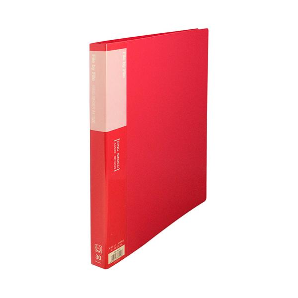 ビュートンRB-A4-R【差替式】気軽に使えるA4サイズ30穴の樹脂製リング式ファイル。お好みでクリヤーファイルのポケットなどをセットしてお使いいただけます。