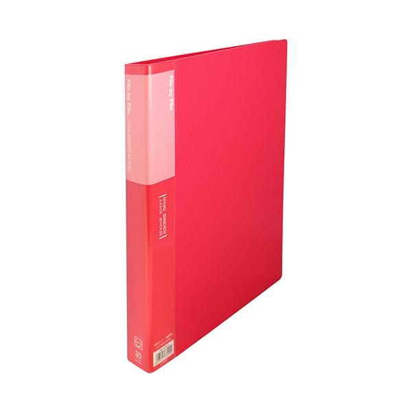 ビュートンRB-A4W-R【差替式】気軽に使える樹脂製リング式ファイル。