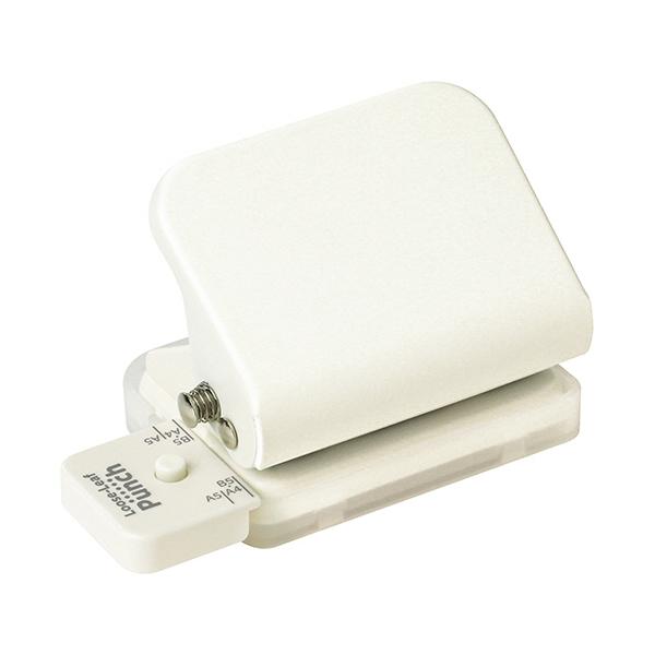 メーカー：ソニック　 品番：SP-8701-W  プリント×ルーズリーフを一緒に管理で効率UP。プリントをパンチしてルーズリーフ化！　　＜パッケージ＞※商品の色はホワイトになります。