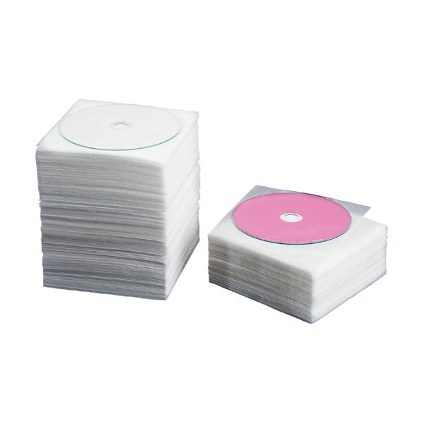 メーカー：オリジナル 　品番：TCDC010CRW   薄く丈夫なＣＤ・ＤＶＤ収納不織布ケース。両面２枚収納タイプ。　　ＣＤ、ＤＶＤの脱落を防ぐストッパー付なので逆さにしても落ちません。