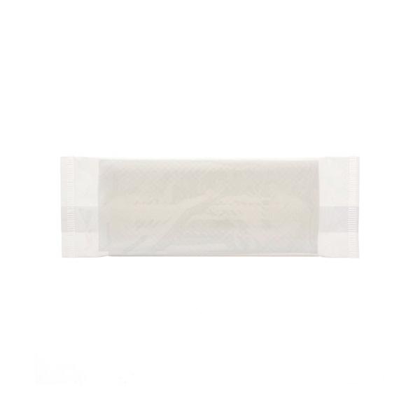 メーカー： 品番：#004711010  紙製の平型タイプおしぼりです。　　＜パッケージ＞＜生地アップ＞