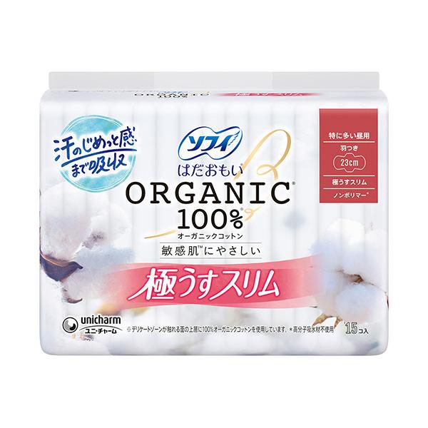 メーカー：ユニ・チャーム　 品番：397638  生理中の敏感肌に、自然でやさしい肌ざわり。オーガニックコットン100％。　　